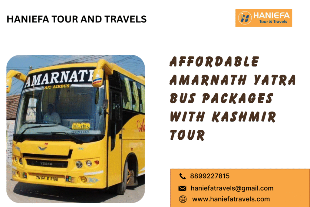 Affordable Amarnath Yatra Bus Packages with Kashmir Tour - Haniefa Tour ...
