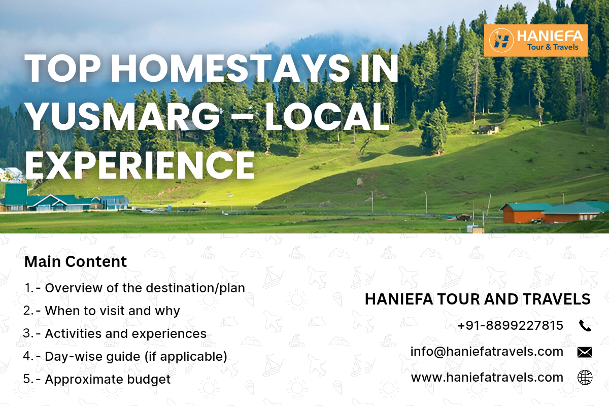 Top Homestays in Yusmarg – Local Experience - Haniefa Tour and Travels